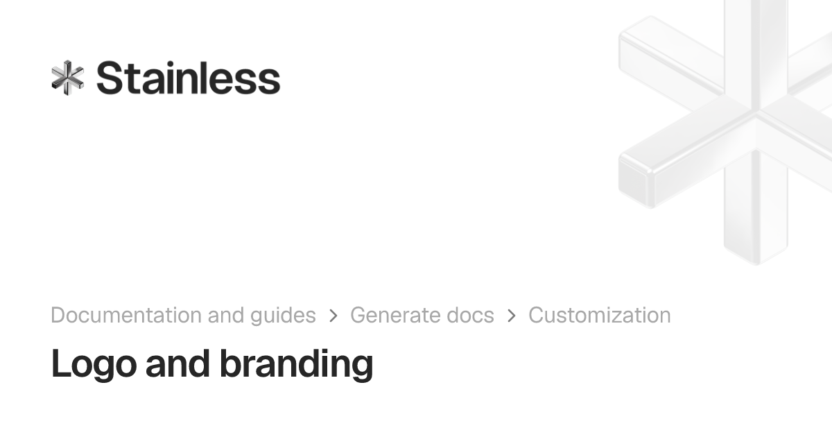 Logo and branding | Stainless